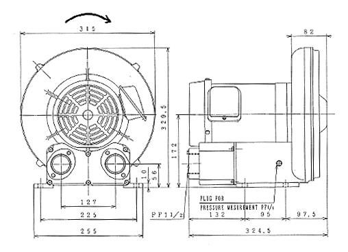 เครื่องเป่าลม-ดูดลม Hitachi รุ่น VB-007(S)-DN